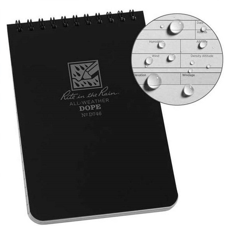 RITR DOPE Log Book 4" x 6" - Sabre Tactical